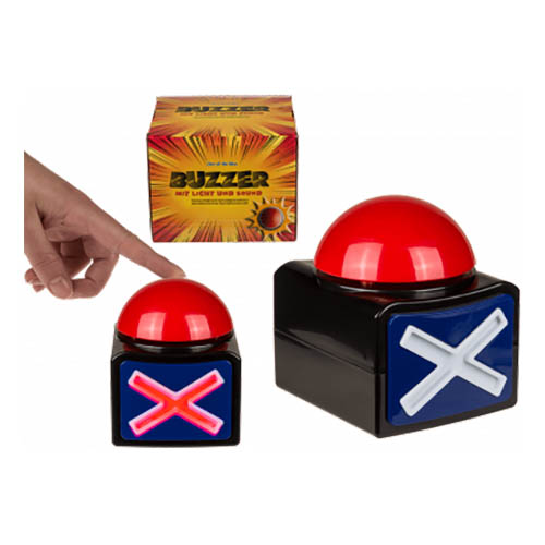 X Buzzer med LED & Lyd | Partyking